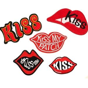 Accessories | Lips Patches Iron On Kiss Patch Diy Mouth Appliqu | Poshmark